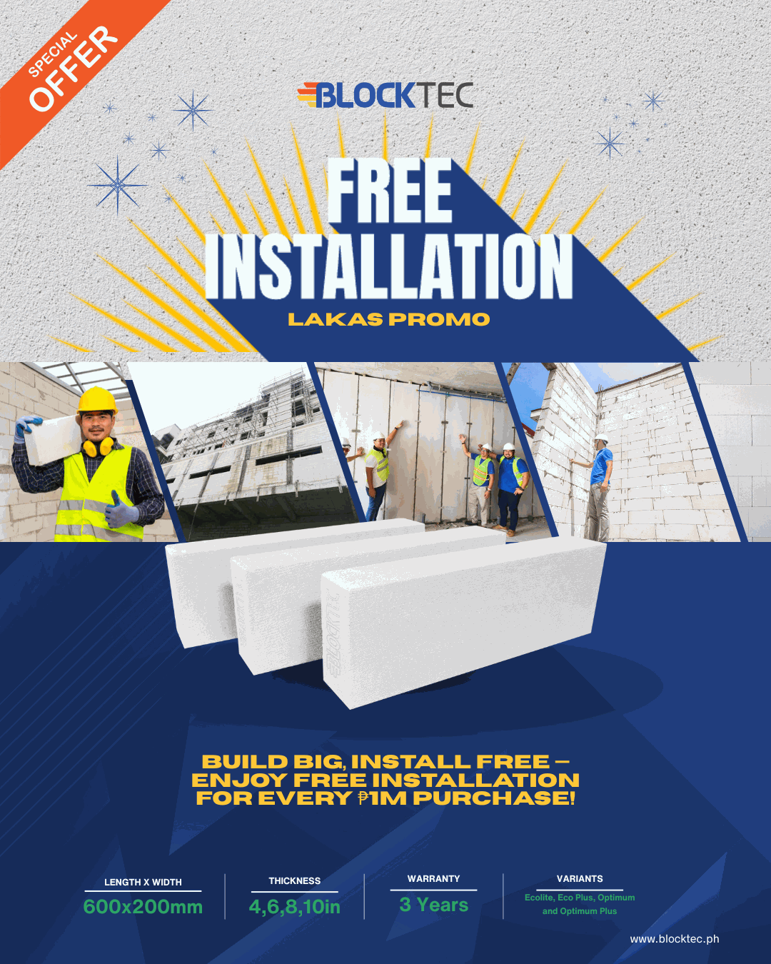 Free Installation | Blocktec